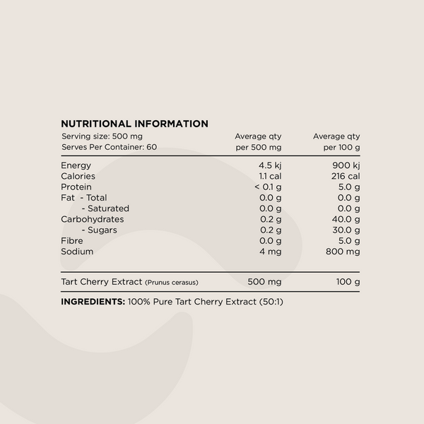 Switch Nutrition Pure Tart Cherry Powder 50:1 Extract for Sleep ...