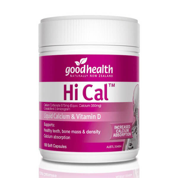Good Health Hi Cal - Liquid Calcium & Vitamin D 150 Caps | Vitamins NZ ...
