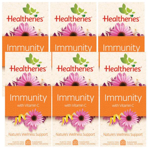 Healtheries Immunity Tea with Vitamin C 20 Bags x6 (6x Packages ...