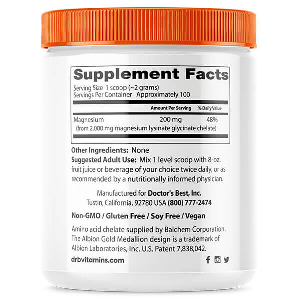 Doctor's Best High Absorption Magnesium Powder 200g | Vitamins NZ ...