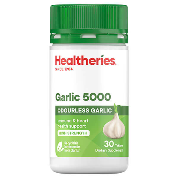 Healtheries Garlic 5000 30 Tablets | Vitamins NZ, Vitamins, Minerals ...